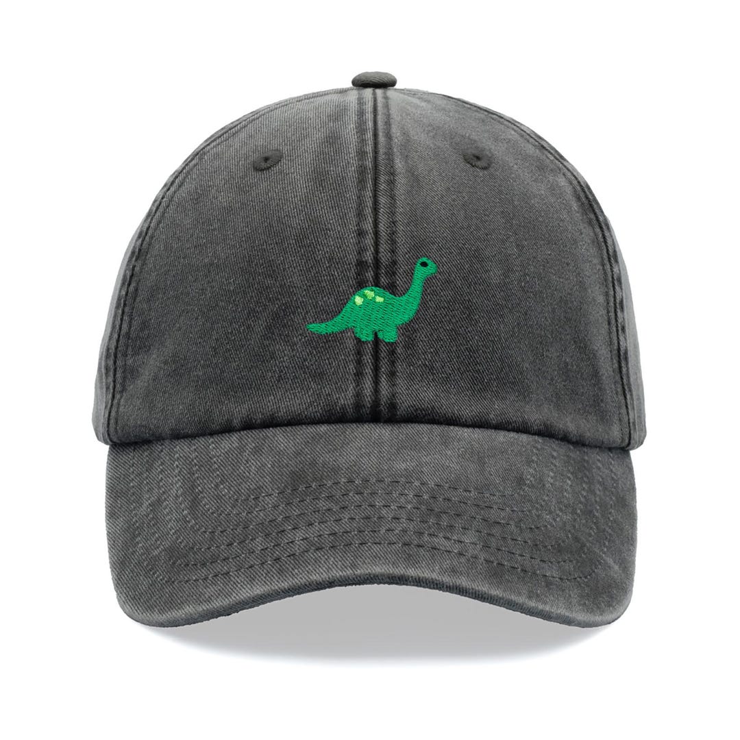 Brontosaurus Dinosaur Baseball Cap Vintage Washed Cotton Unisex Dad Hat ...