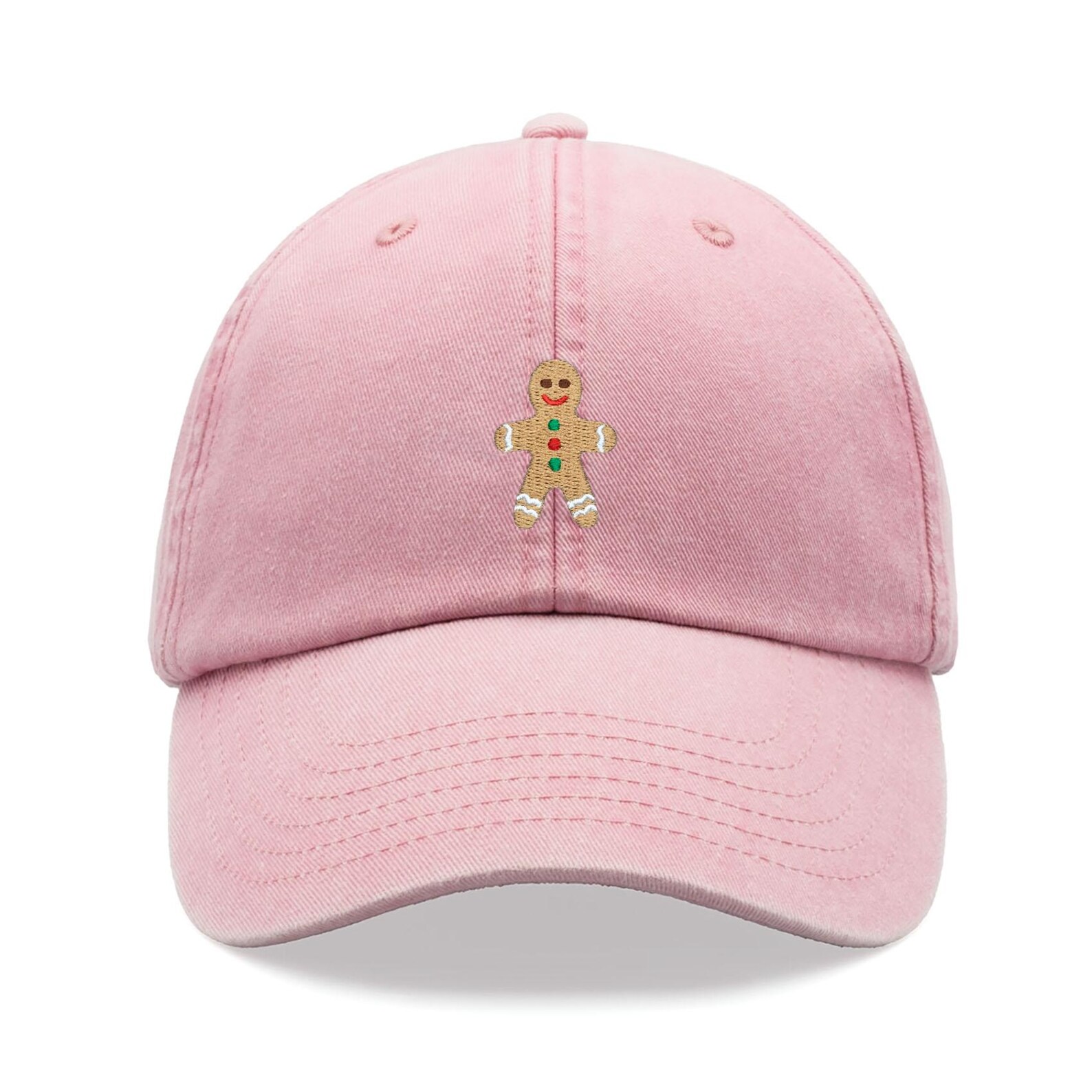 Gingerbread Man Baseball Cap Vintage Washed Unisex Dad Hat Low Profile ...