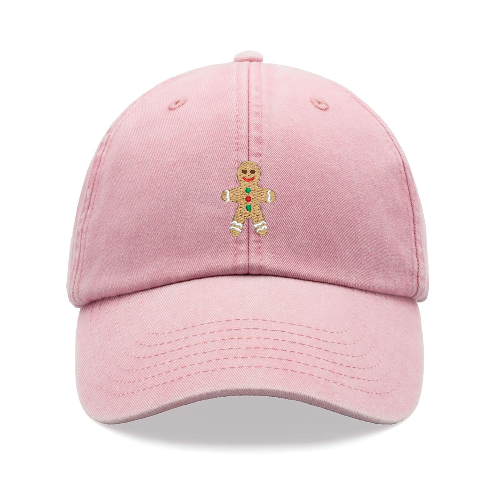 Gingerbread Man Baseball Cap Vintage Washed Unisex Dad Hat Low Profile ...