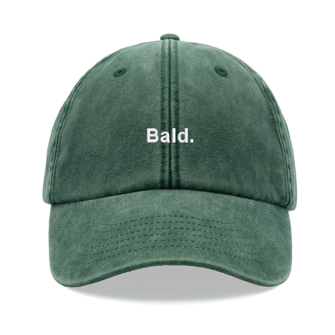 Bald. Baseball Cap Vintage Washed Unisex Dad Hat Low Profile Adjustable ...