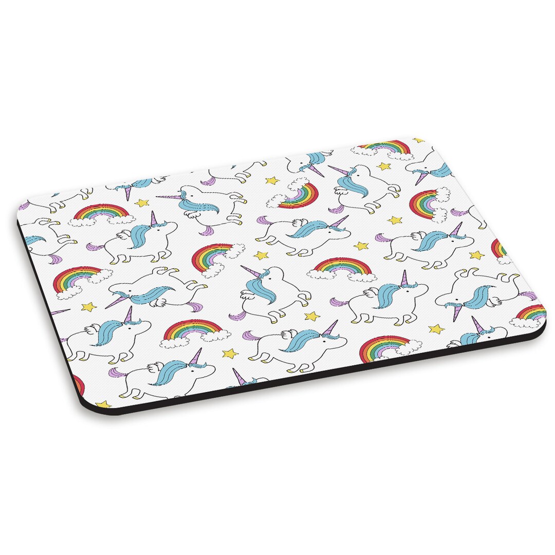 Unicorns and Rainbows Pattern PC Computer Mouse Mat Pad - Etsy