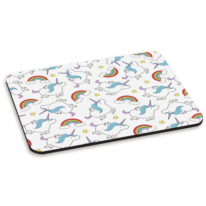 Unicorns and Rainbows Pattern PC Computer Mouse Mat Pad - Etsy