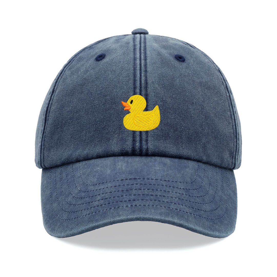 Yellow Rubber Duck Baseball Cap Vintage Washed Unisex Dad Hat ...