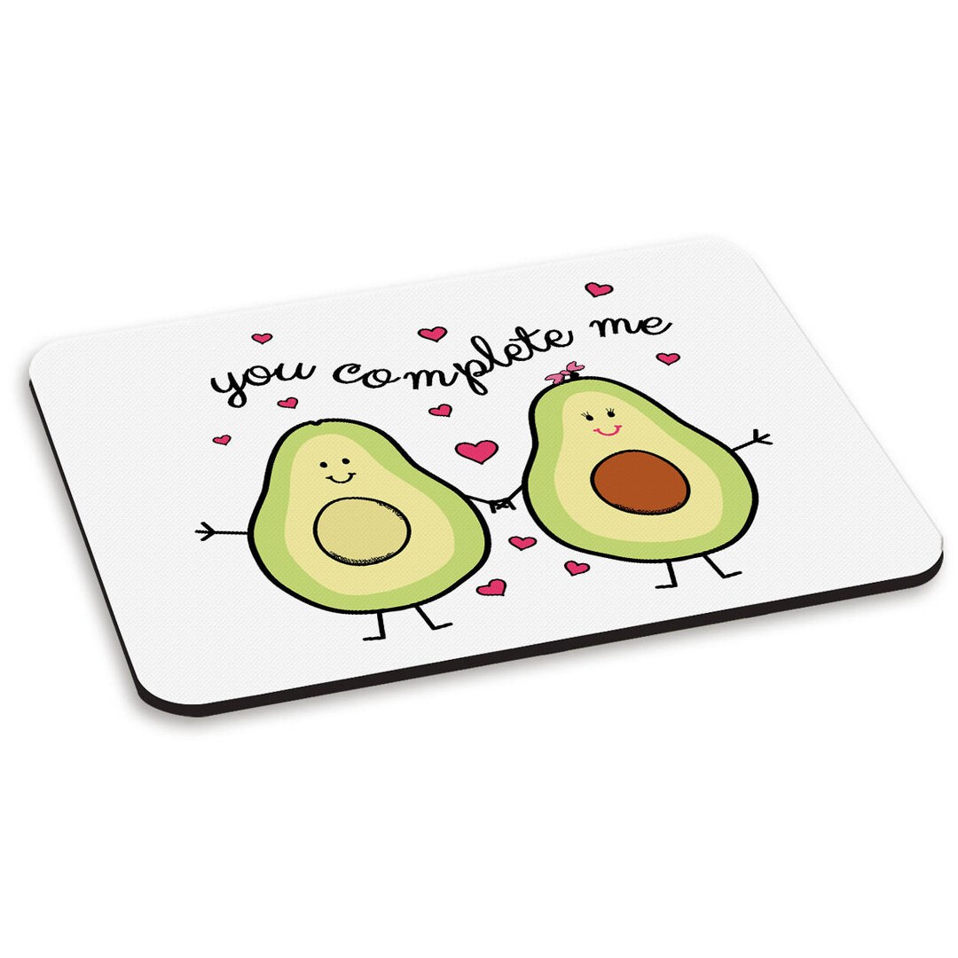 Avocado You Complete Me PC Computer Mouse Mat Pad - Etsy UK