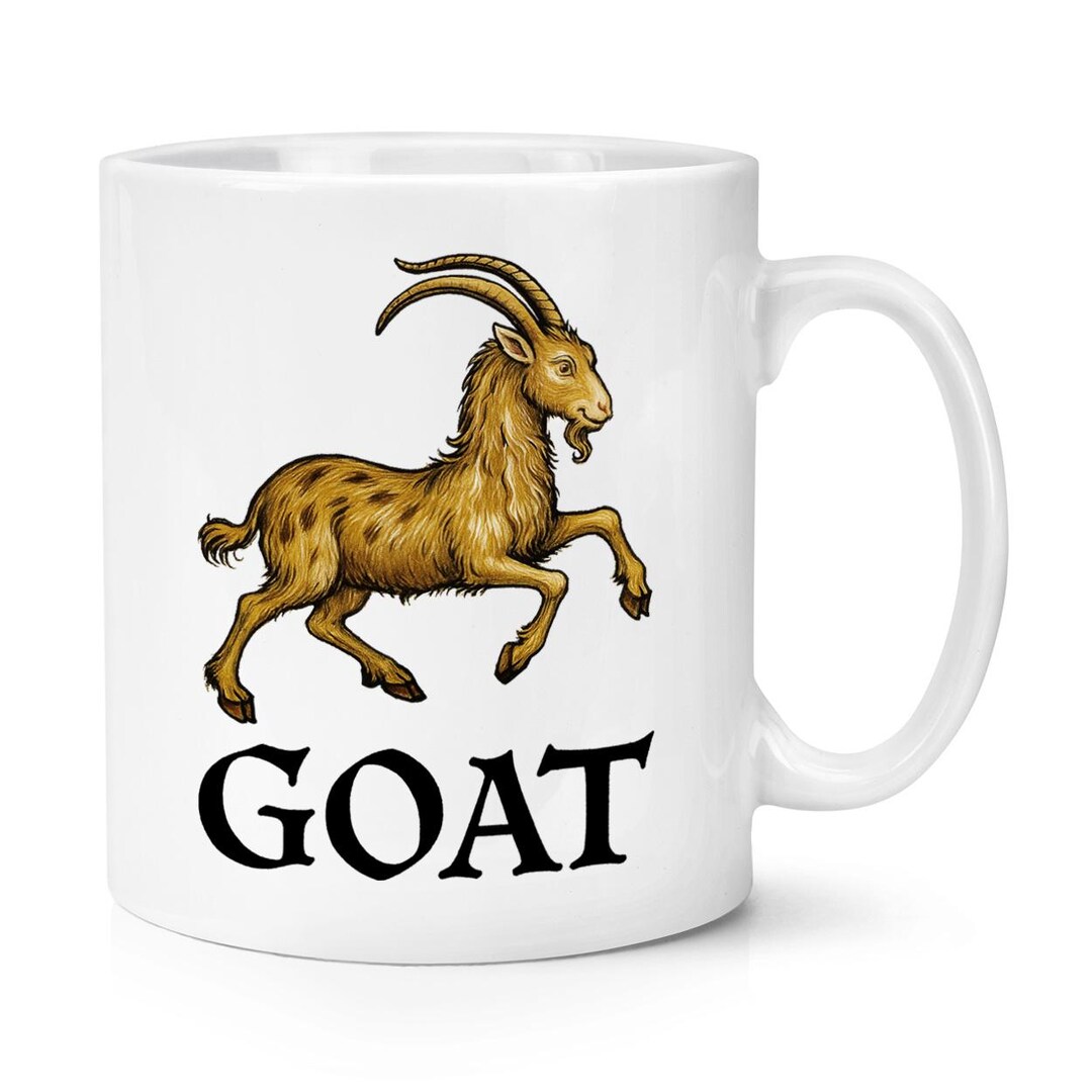 Medieval Goat G.O.A.T Greatest of All Time 10oz Mug Cup Funny Joke ...