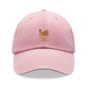 Chicken Baseball Cap Vintage Washed Cotton Unisex Dad Hat Adjustable ...