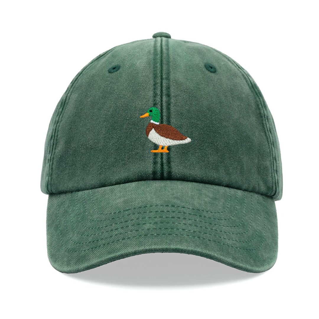 Mallard Duck Baseball Cap Vintage Washed Unisex Dad Hat Adjustable ...