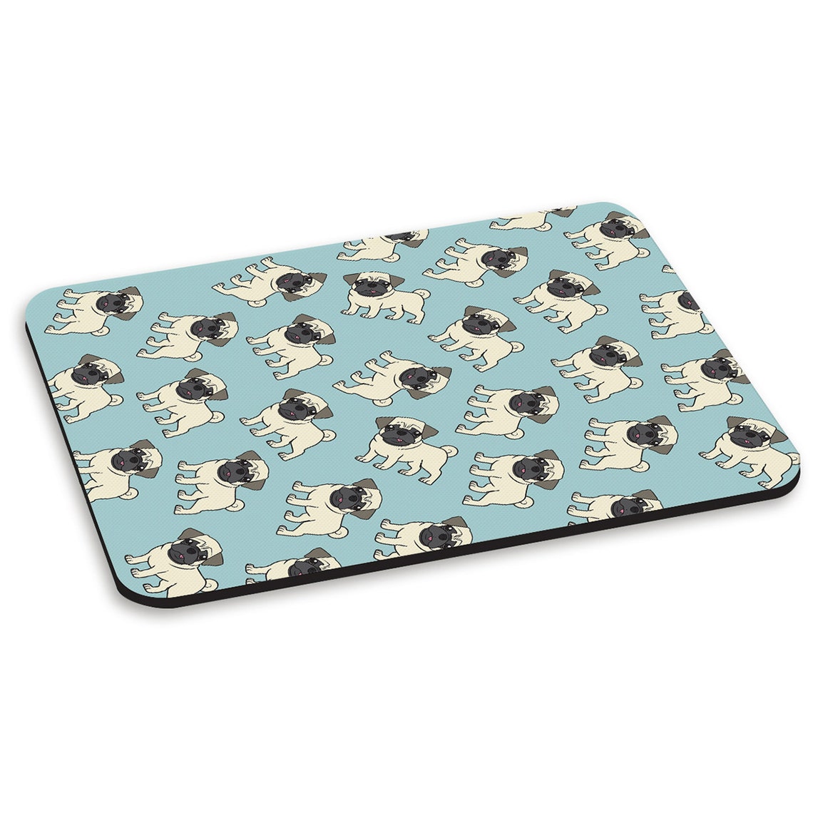 Pugs in the Sky Blue Pattern PC Computer Mouse Mat Pad - Etsy