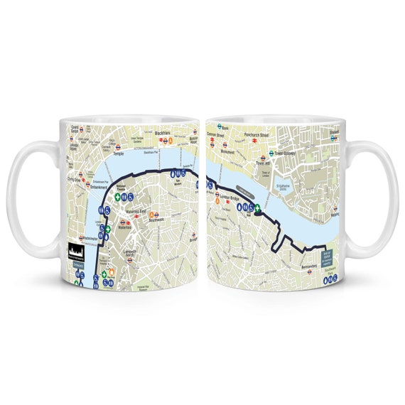 Queue Map Queen Elizabeth II 1926 2022 10oz Mug Cup - Etsy