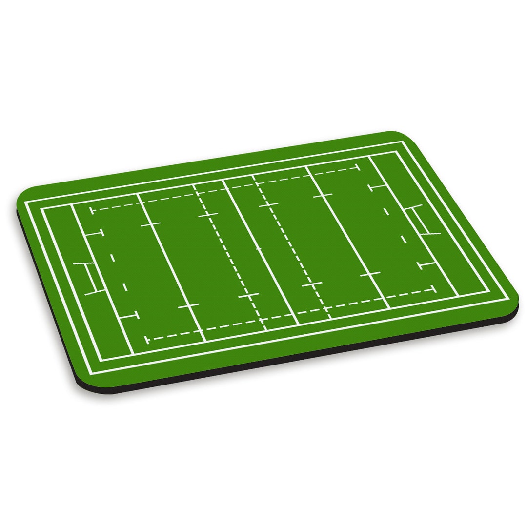 Rugby Pitch Rectangle PC Computer Mouse Mat Pad - Etsy