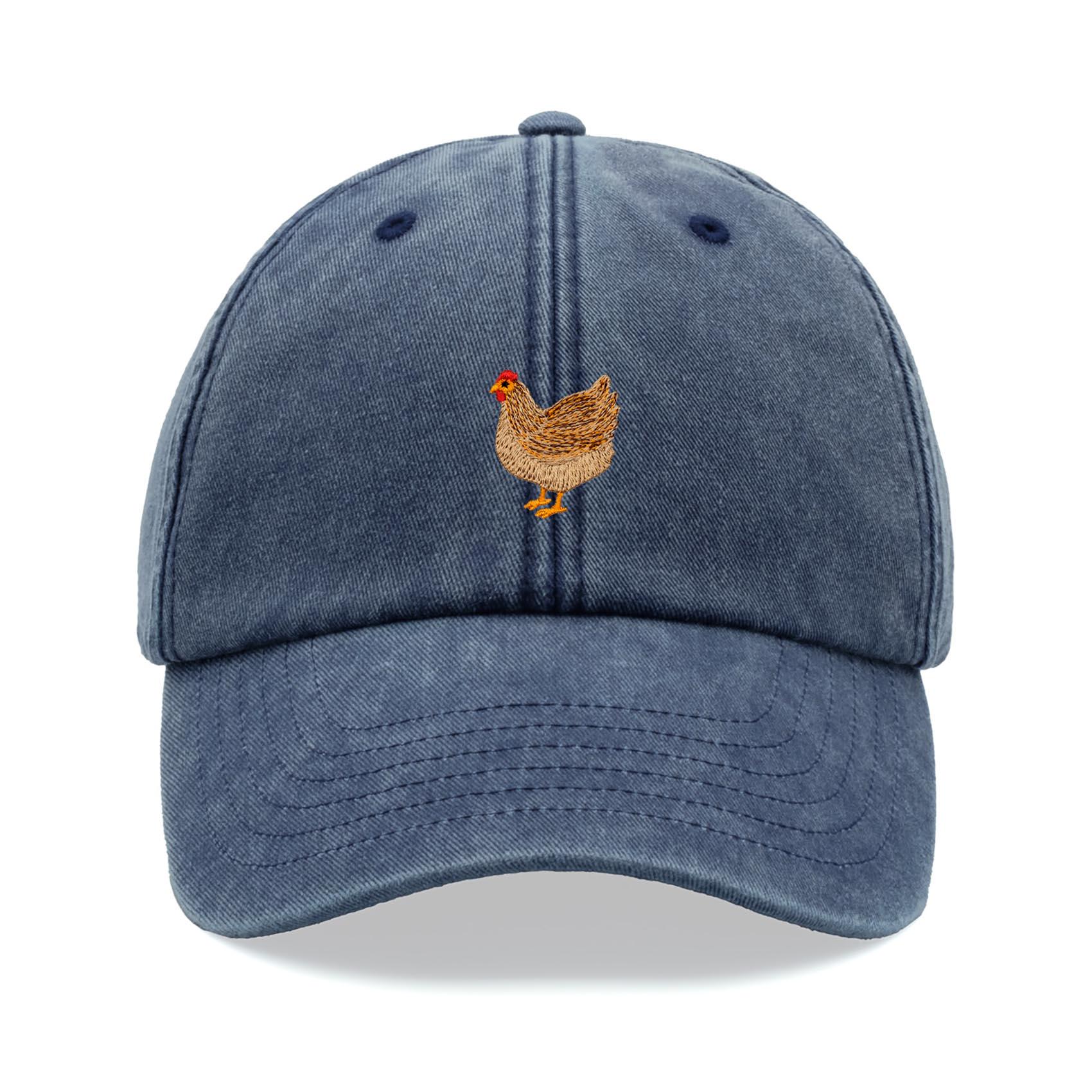 Chicken Baseball Cap Vintage Washed Cotton Unisex Dad Hat Adjustable ...