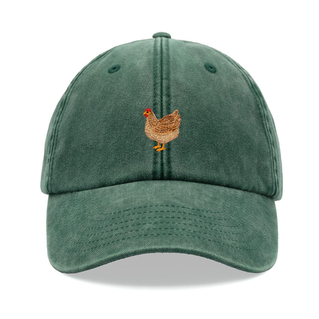 Chicken Baseball Cap Vintage Washed Cotton Unisex Dad Hat Adjustable ...