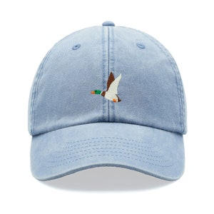 Flying Duck Baseball Cap Vintage Washed Unisex Dad Hat Adjustable Faded ...