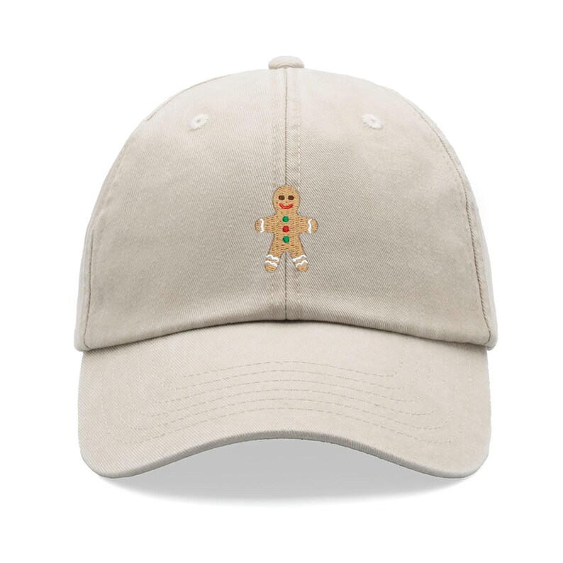 Gingerbread Man Baseball Cap Vintage Washed Unisex Dad Hat Low Profile ...