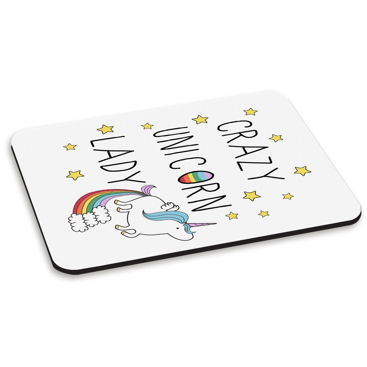 Crazy Unicorn Lady PC Computer Mouse Mat Pad | Etsy