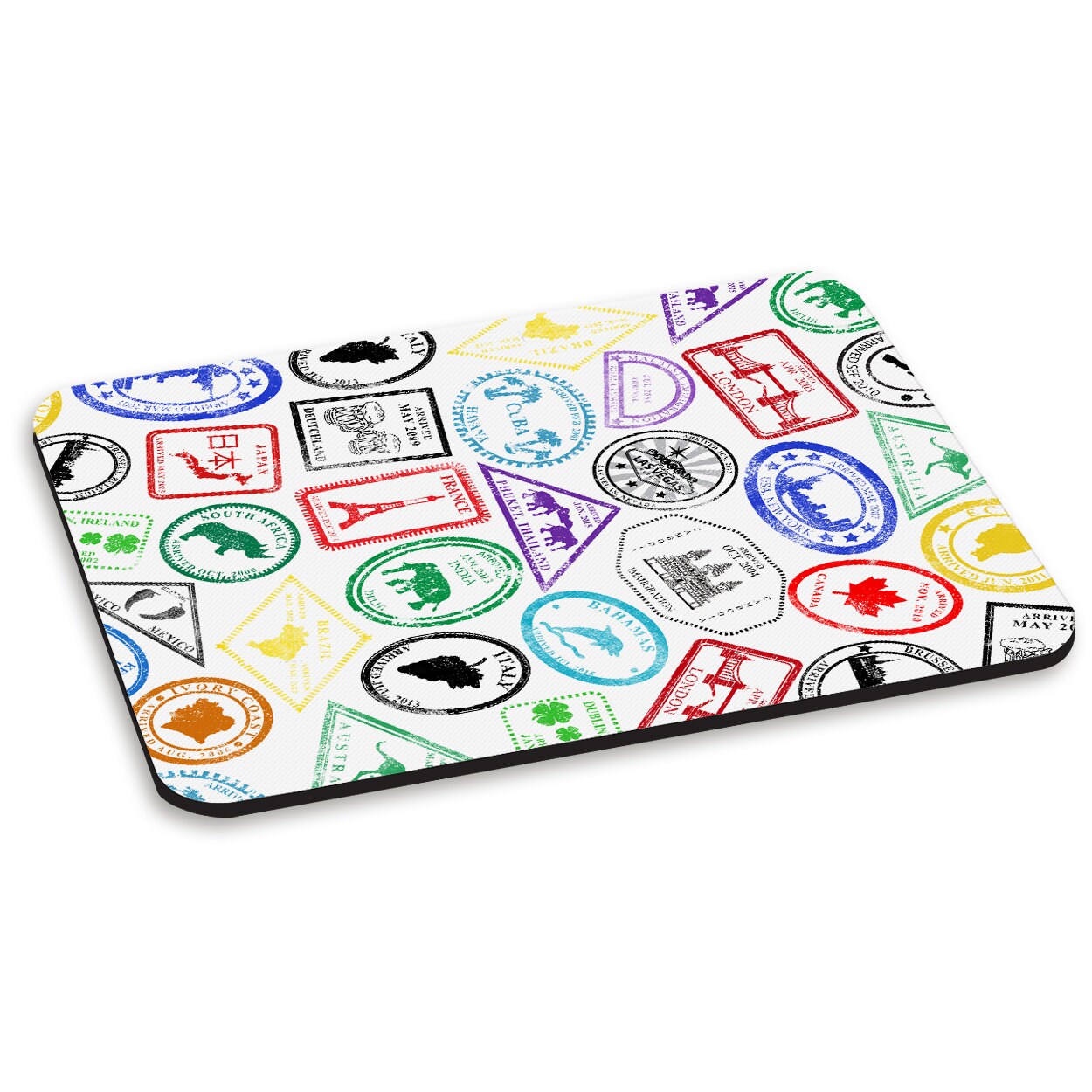 Passport Stamps PC Computer Mouse Mat Pad | Etsy