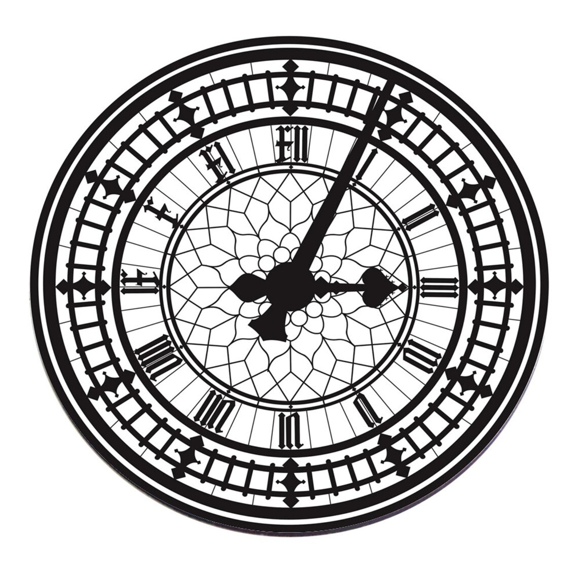 Big Ben Clock Face Circle Circular PC Computer Mouse Mat Pad | Etsy