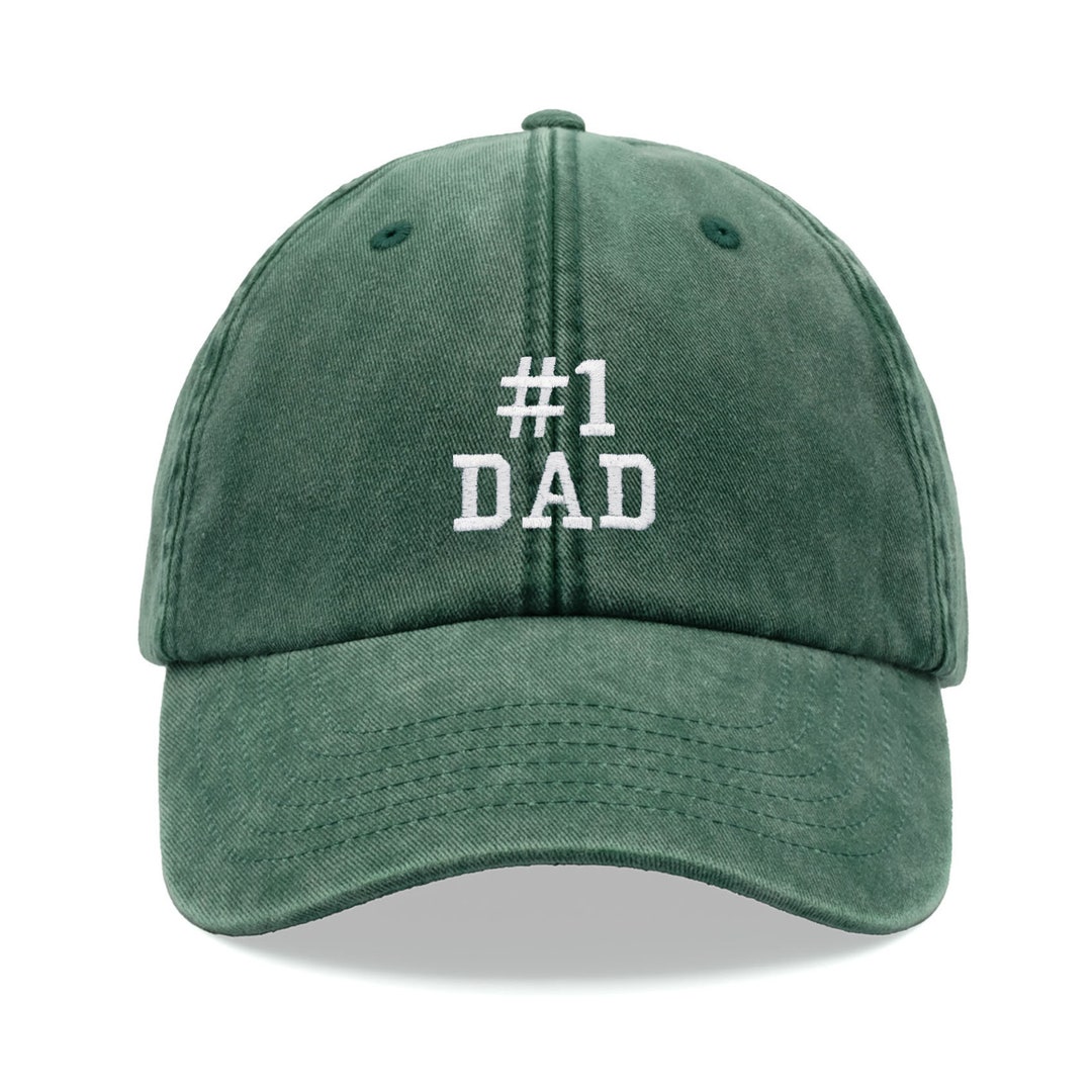 No1 #1 Dad Baseball Cap Vintage Washed Cotton Unisex Dad Hat Adjustable ...