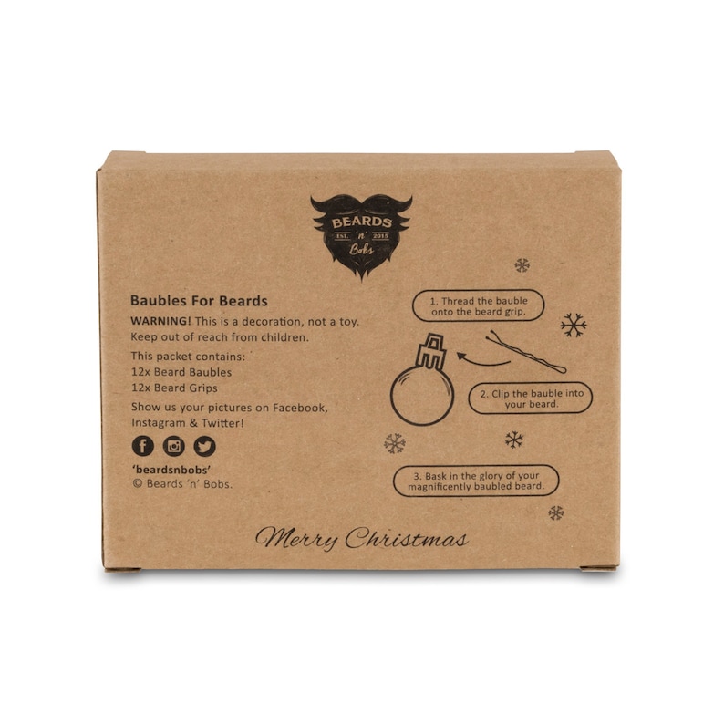 Multicolour Beards N Bobs Baubles Beard & Mini Beard Grips (12 Pack) - Etsy