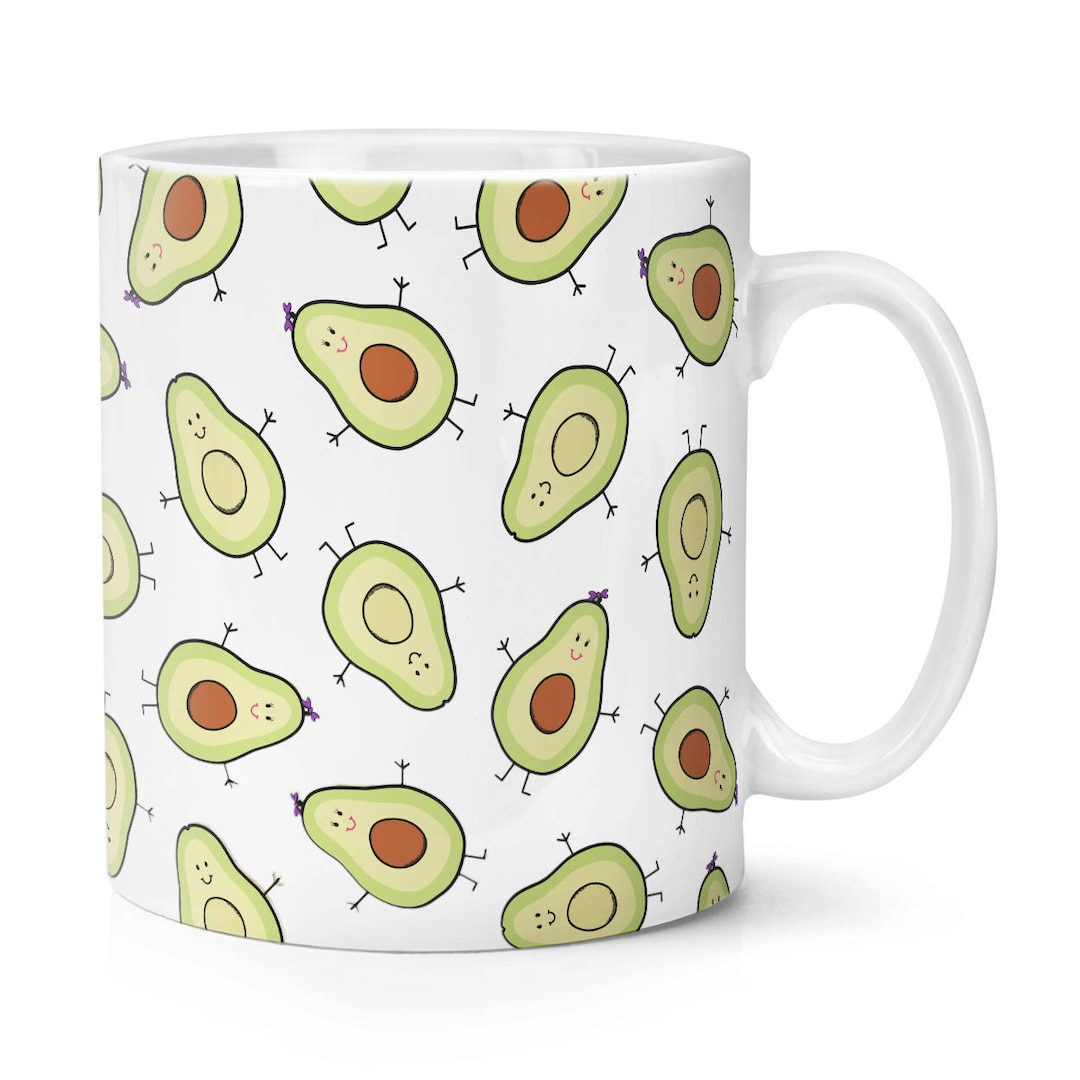 Avocado Pattern 10oz Mug Cup - Etsy