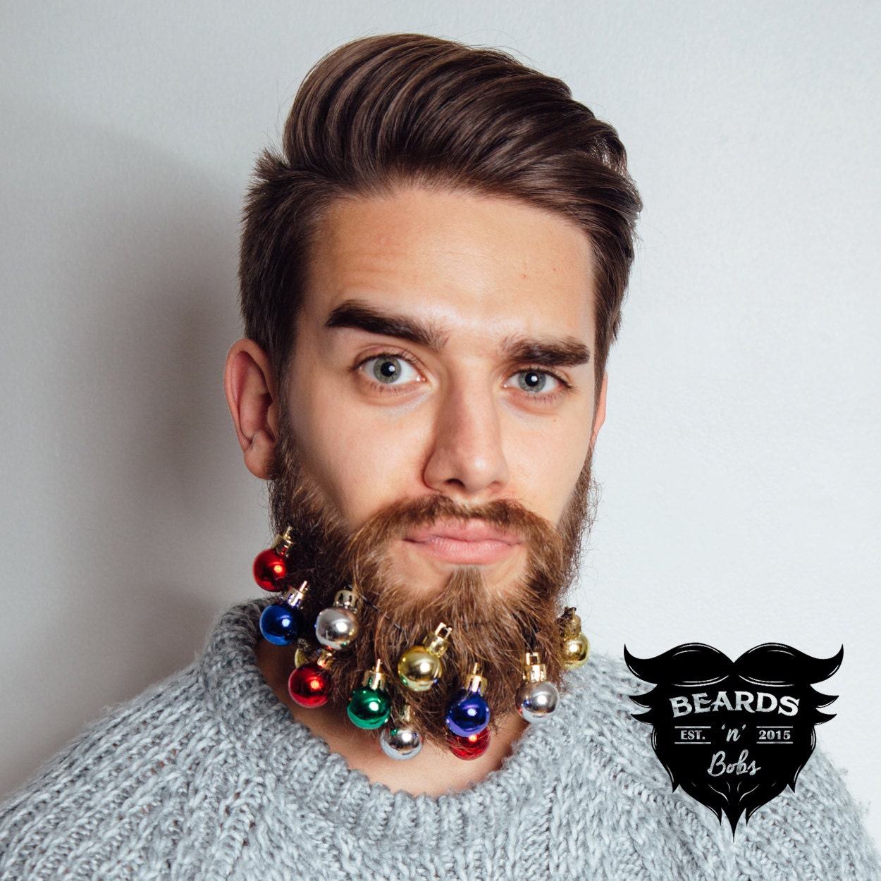 Multicolour Beards N Bobs Baubles Beard & Mini Beard Grips (12 Pack ...