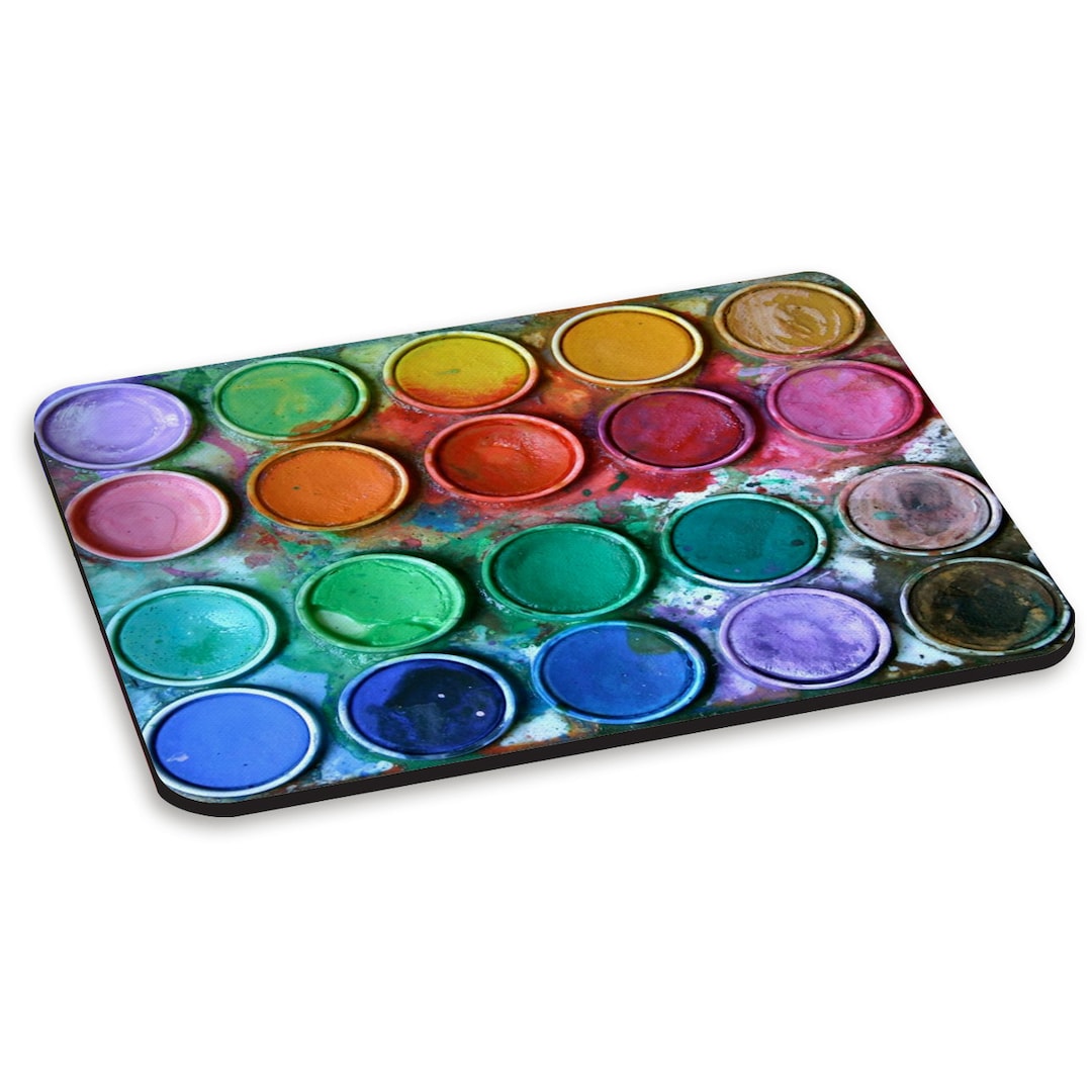 Paint Palette Painting Artist Rectangle PC Computer Mouse Mat Pad - Etsy