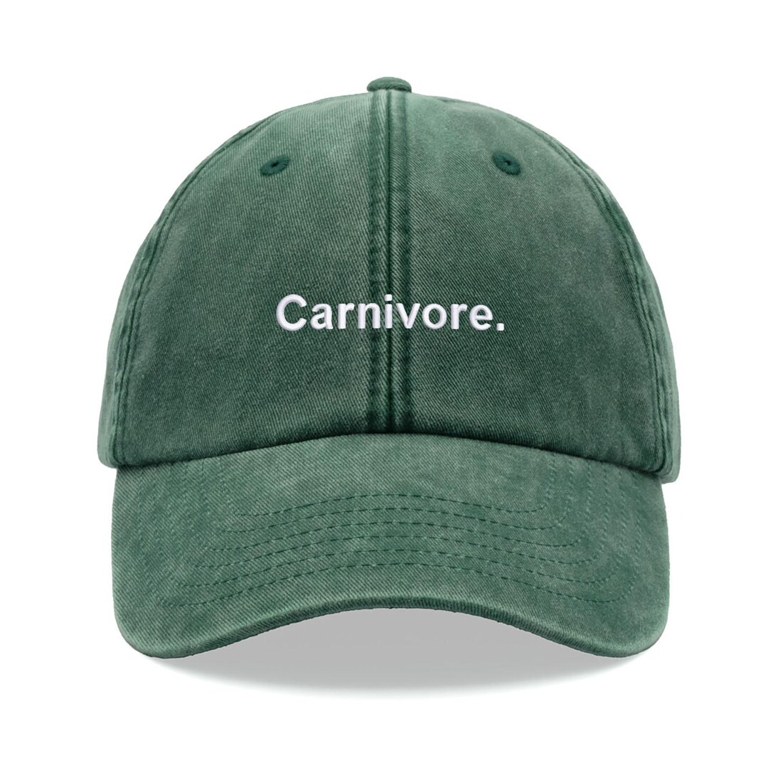 Carnivore. Baseball Cap Vintage Washed Unisex Dad Hat Low Profile ...