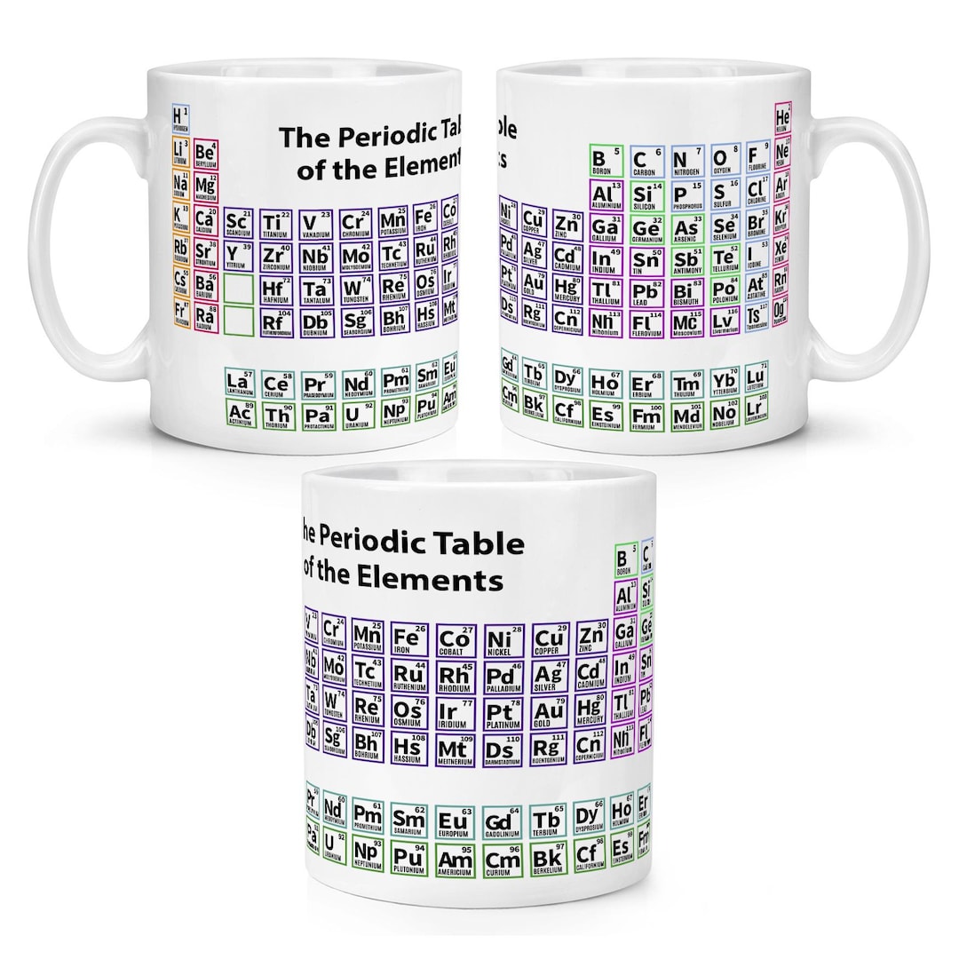 Periodic Table of the Elements 10oz Mug Cup Science Chemistry Student ...