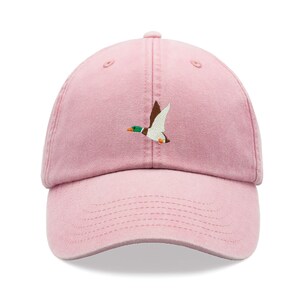 Flying Duck Baseball Cap Vintage Washed Unisex Dad Hat Adjustable Faded ...