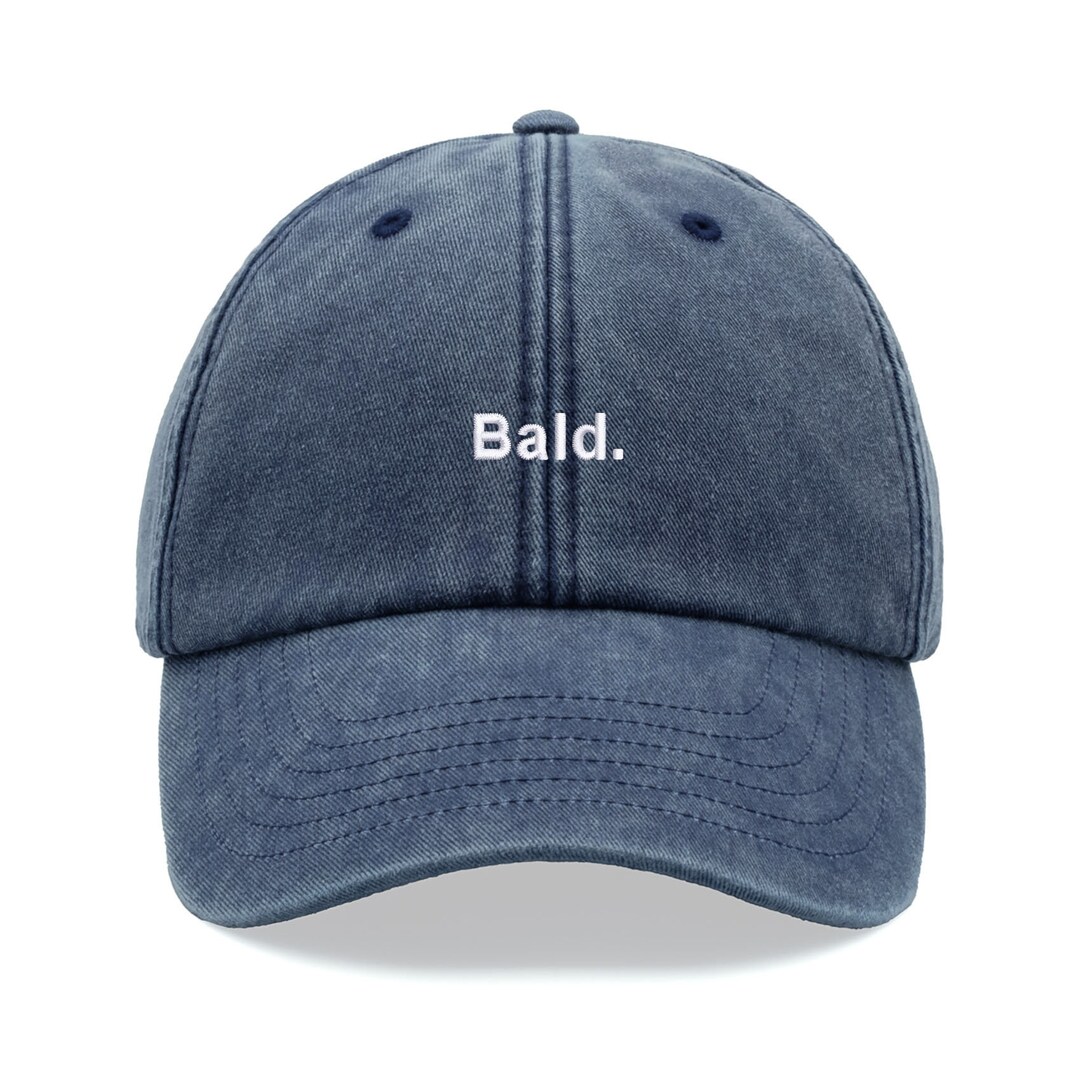 Bald. Baseball Cap Vintage Washed Unisex Dad Hat Low Profile Adjustable ...