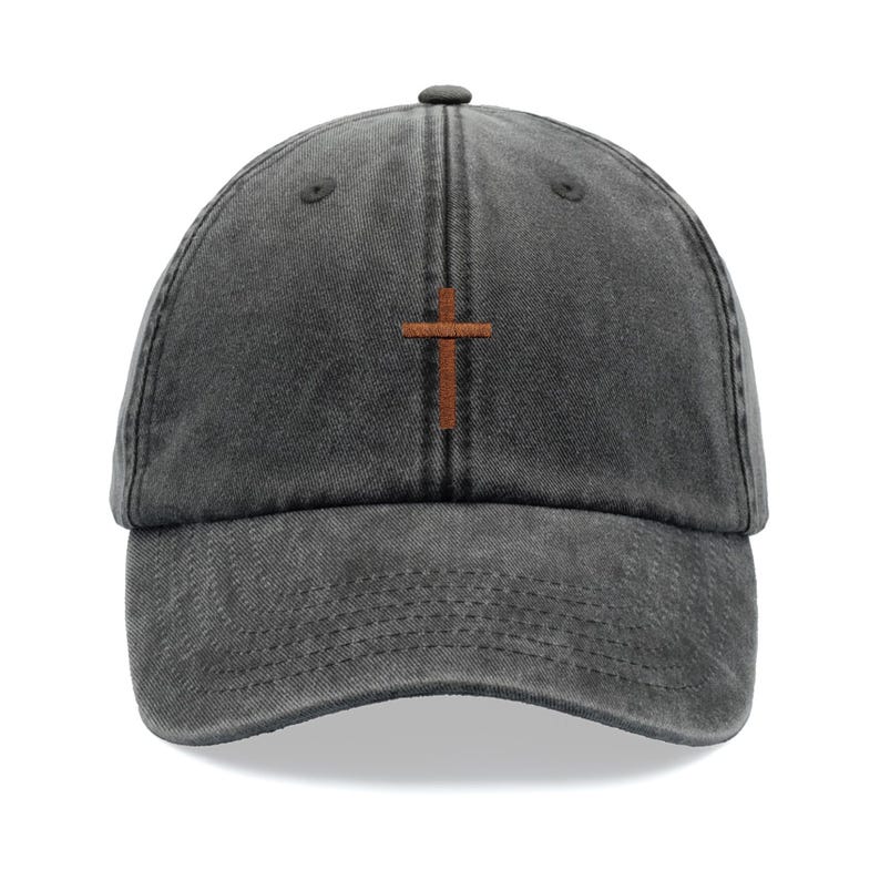 Christian Jesus Cross Baseball Cap Vintage Washed Cotton Unisex Dad Hat ...
