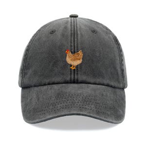 Chicken Baseball Cap Vintage Washed Cotton Unisex Dad Hat Adjustable ...