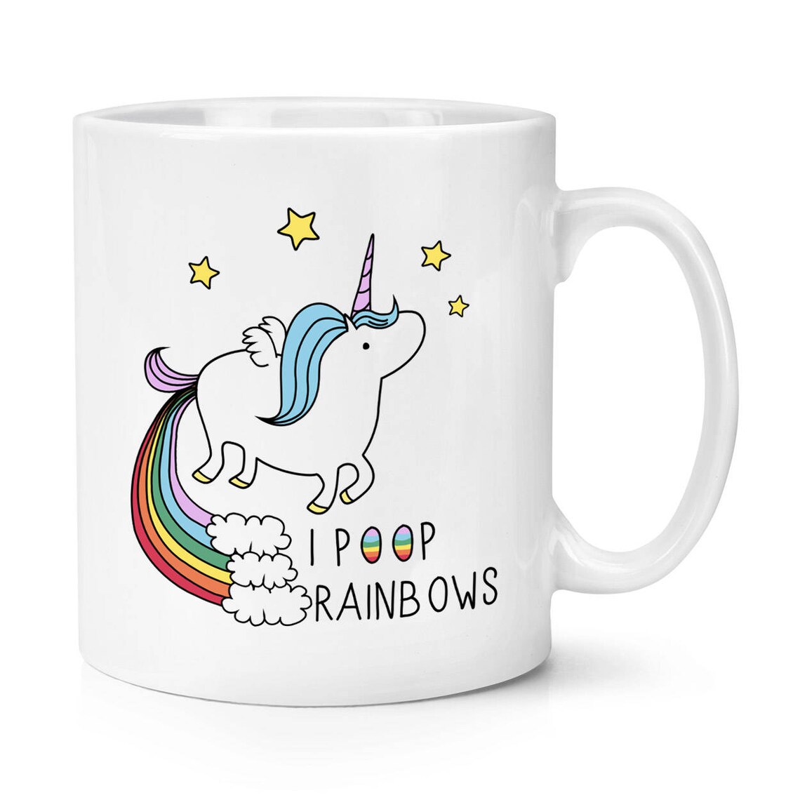Unicorn I Poop Rainbows 10oz Mug Cup Funny Novelty Magical - Etsy