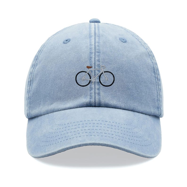 Bicycle Road Bike Baseball Cap Vintage Washed Unisex Dad Hat Low ...