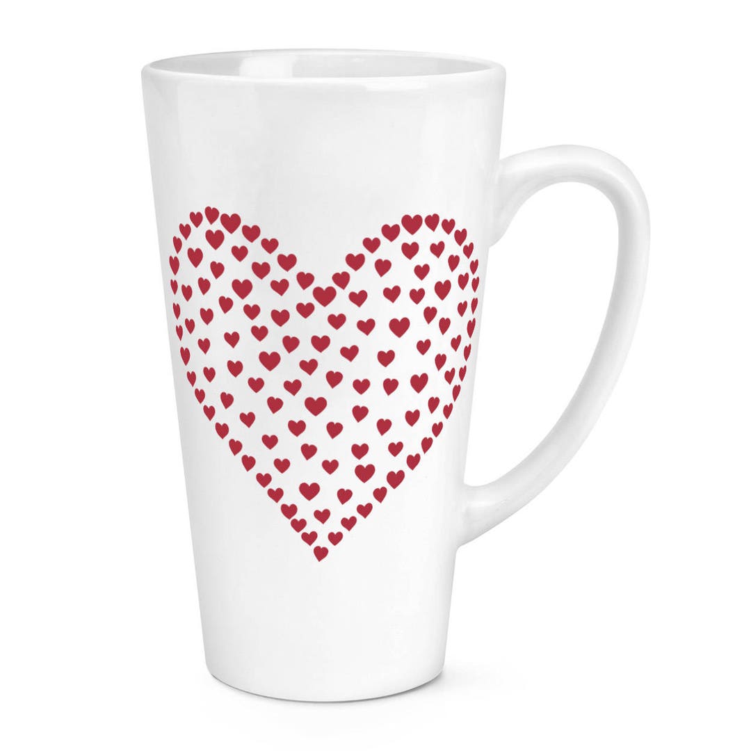 Heart of Hearts 17oz Large Latte Mug Cup - Etsy