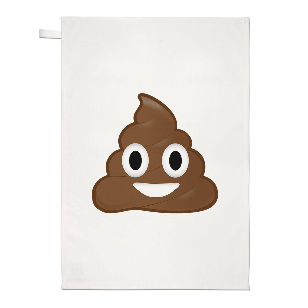 Poo Poop Emoji Tea Towel Dish Cloth - Etsy