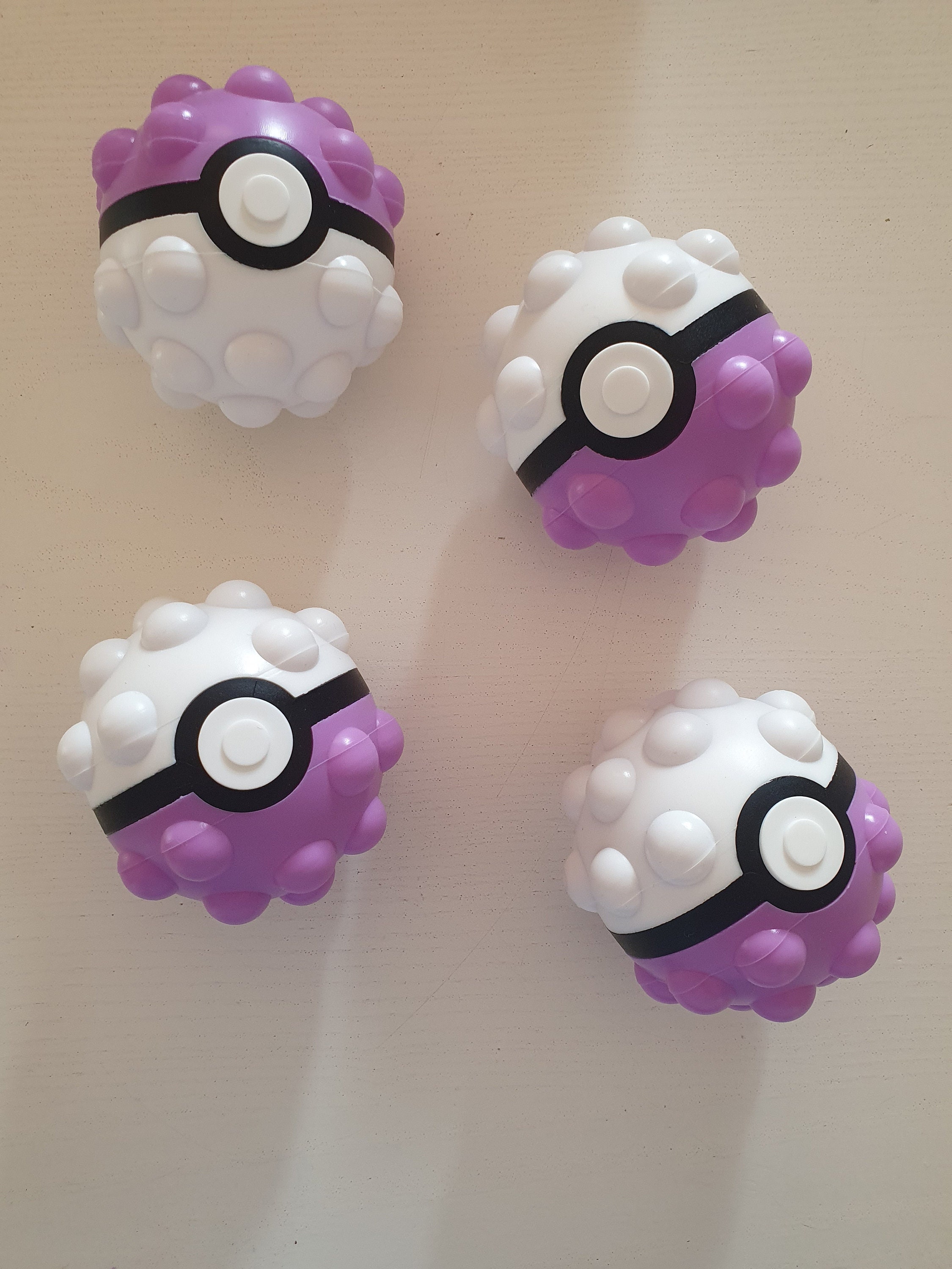 Pokemon Fidget Stress Pop It Ball Purple - Etsy