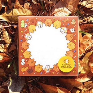 Autumn Notepads / Bunny Notepad / Writing Paper Memo Pad / - Etsy
