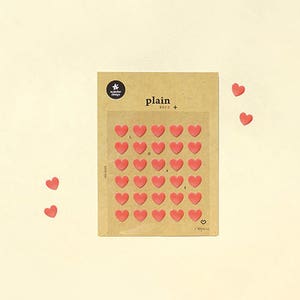 Planner Stickers pink Heart / Epoxy Sticker / Stationery / - Etsy