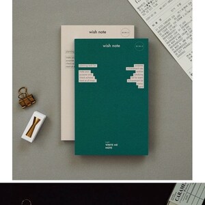Wish Notebook 2colors / Wishlist, Event, Achievement Notebook / Record ...