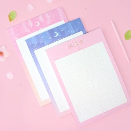 B5 Grid Notepads Simple Notepad Note Pad Big Memo Pad - Etsy