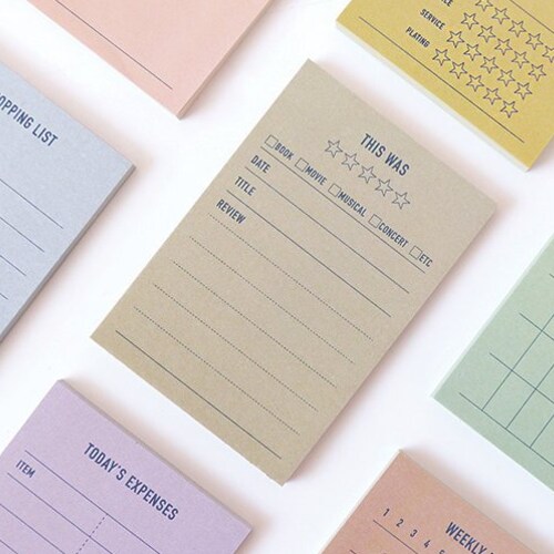 Checklist Notepad / Notepad / Personalized Notepads / Memo Pad - Etsy