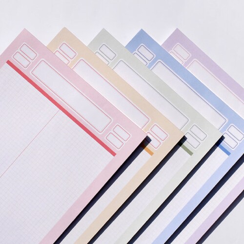 B5 Large Grid Notepads 8types / Simple Notepad / Big Memo | Etsy