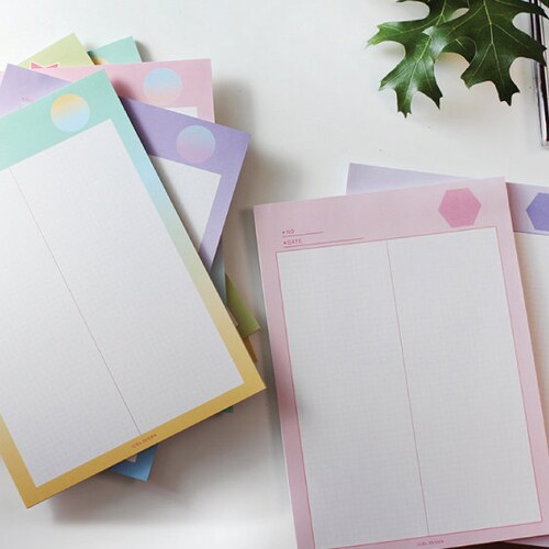 B5 Large Grid Notepads 8types / Simple Notepad / Big Memo | Etsy