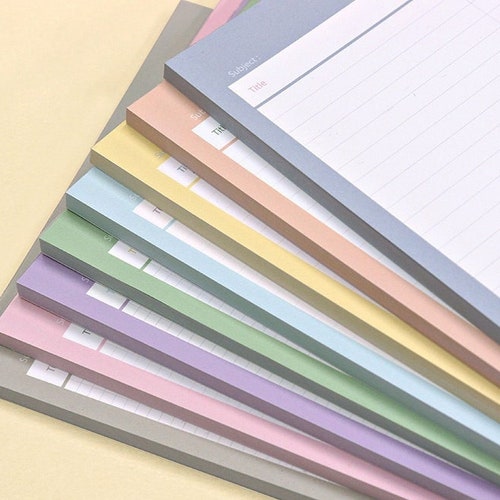 B5 Grid Notepads Simple Notepad Note Pad Big Memo Pad - Etsy