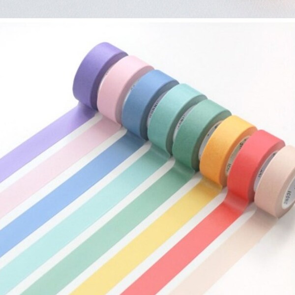 Solid Washi Tape - Etsy