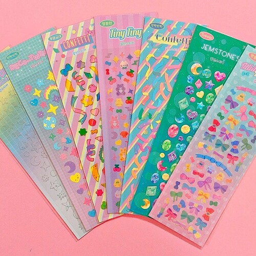 Twinkle Number Sticker / Hologram Planner Stickers / - Etsy