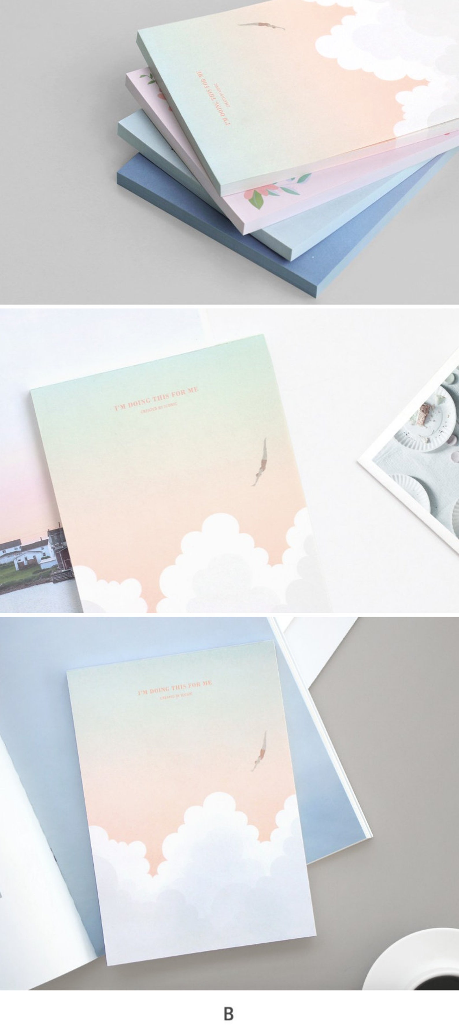 A5 Pastel Notepads / Colorful Notepad / Memo Pad / Sticky | Etsy