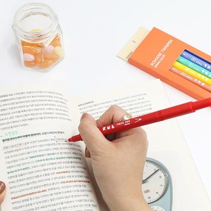 6pcs Twin Deco Pens Set 4types / Highlighter / Diary Pens Set ...