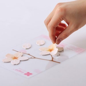Sticky Notes cherry Blossom / Flower Notepads / Personalized Notepad ...